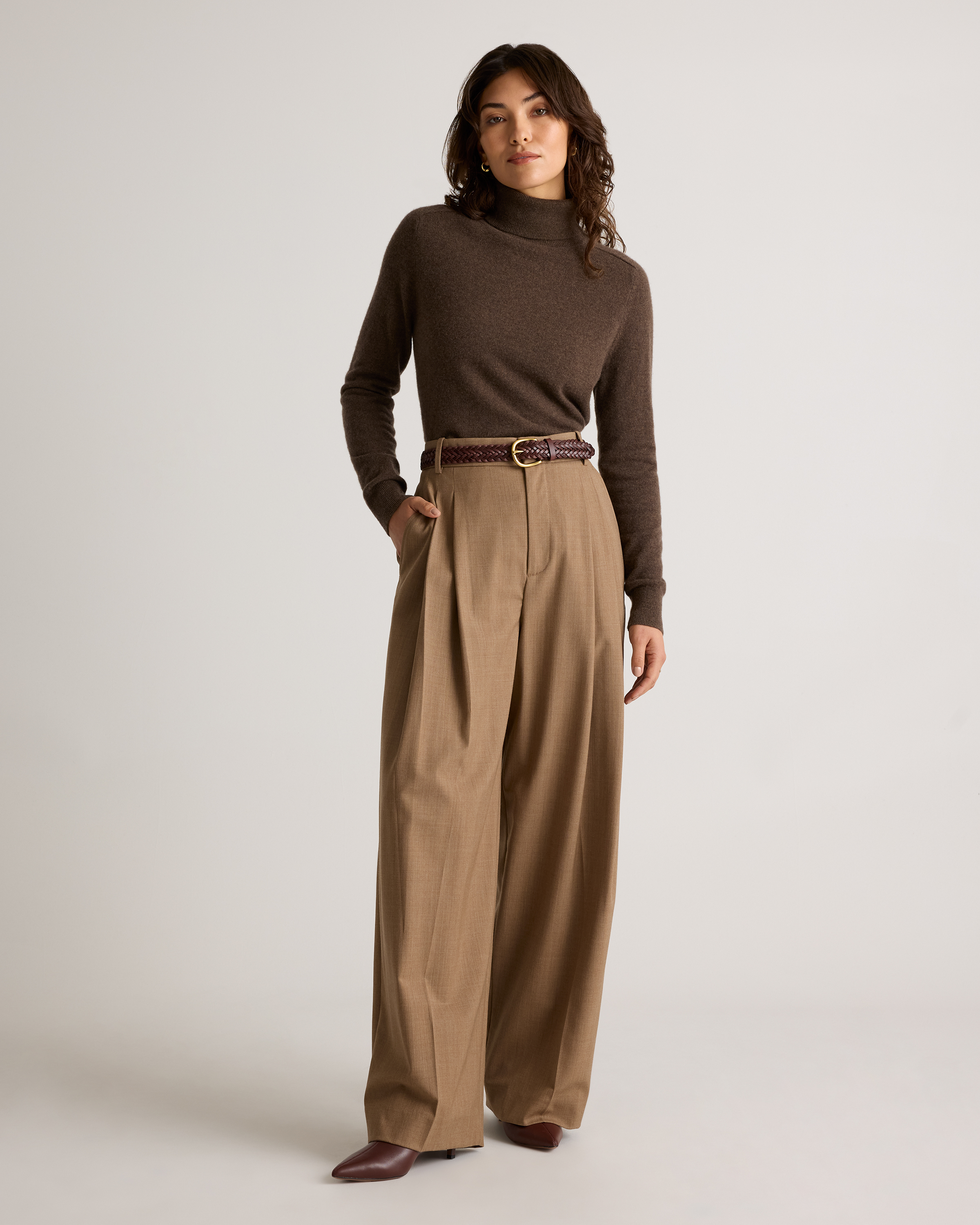 QUINCE Braided European Leather Belt